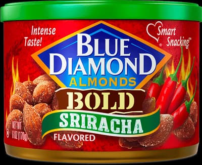 Gold Rush Sriracha Almond Cups Recipe | Blue Diamond
