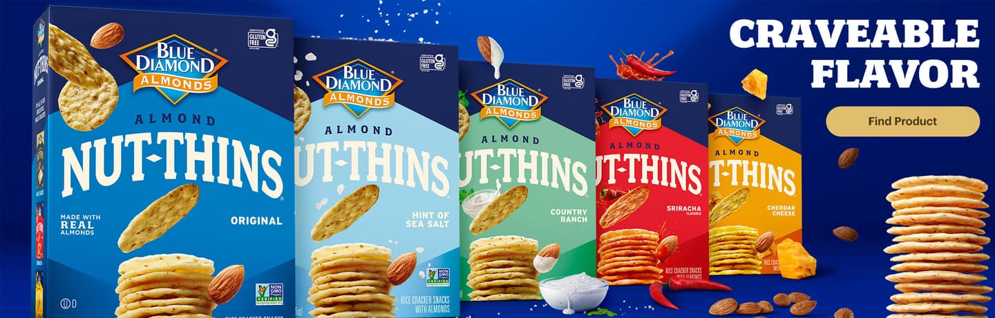 Nut Thins® | Gluten-Free Crackers | Blue Diamond