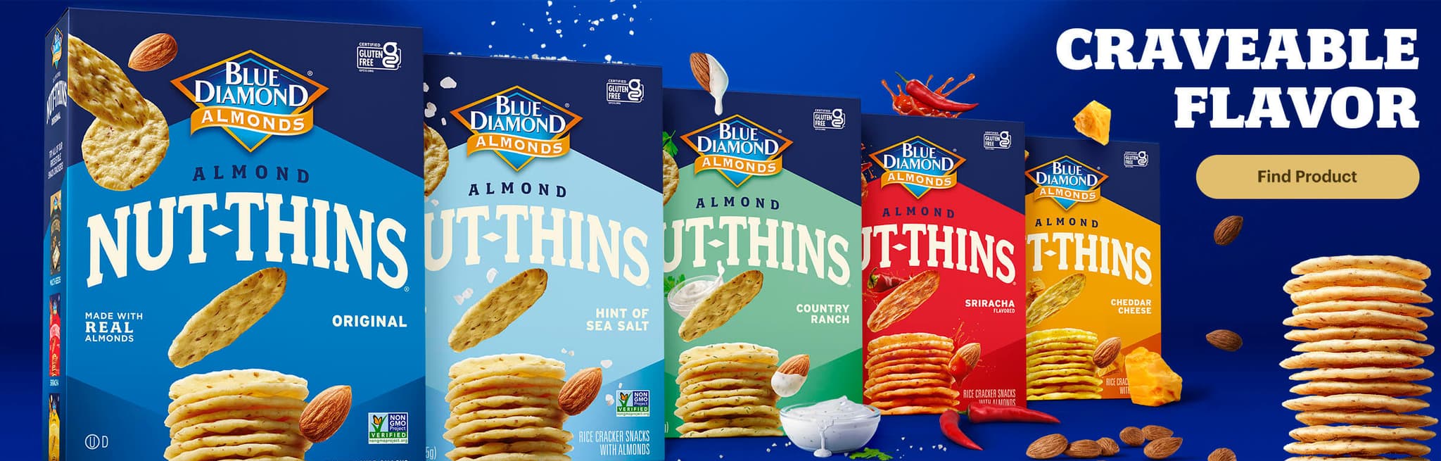 Nut Thins® | Gluten-Free Crackers | Blue Diamond