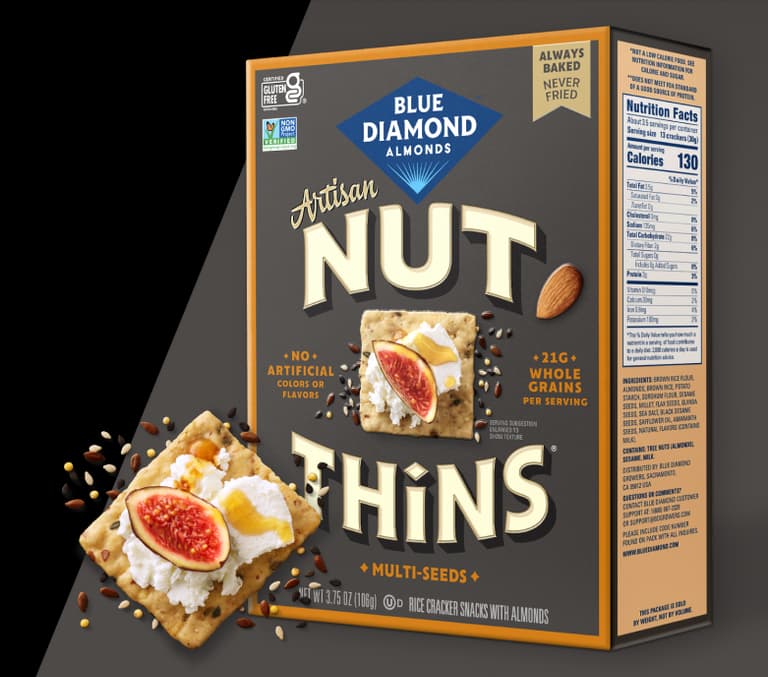 Nut-Thins® Almond Gluten-Free Crackers | Blue Diamond