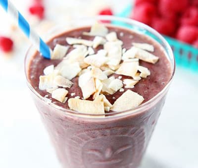 Peach Raspberry Swirl Smoothie Recipe | Blue Diamond