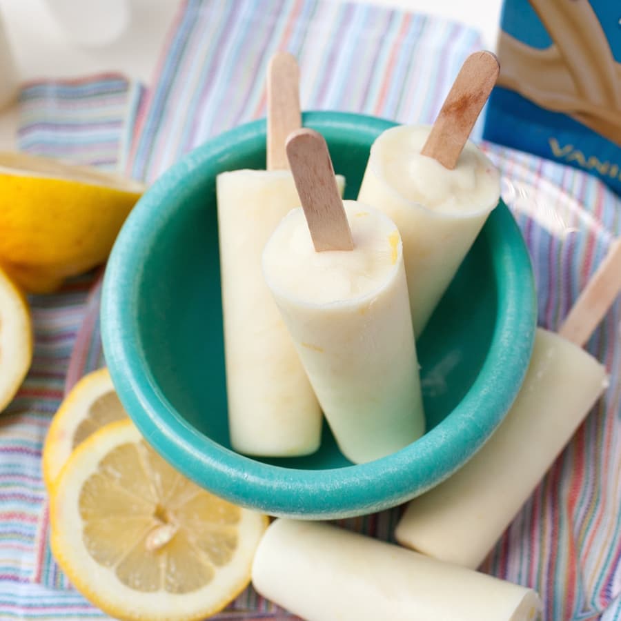 Summertime Lemon Ice Pops Recipe | Blue Diamond