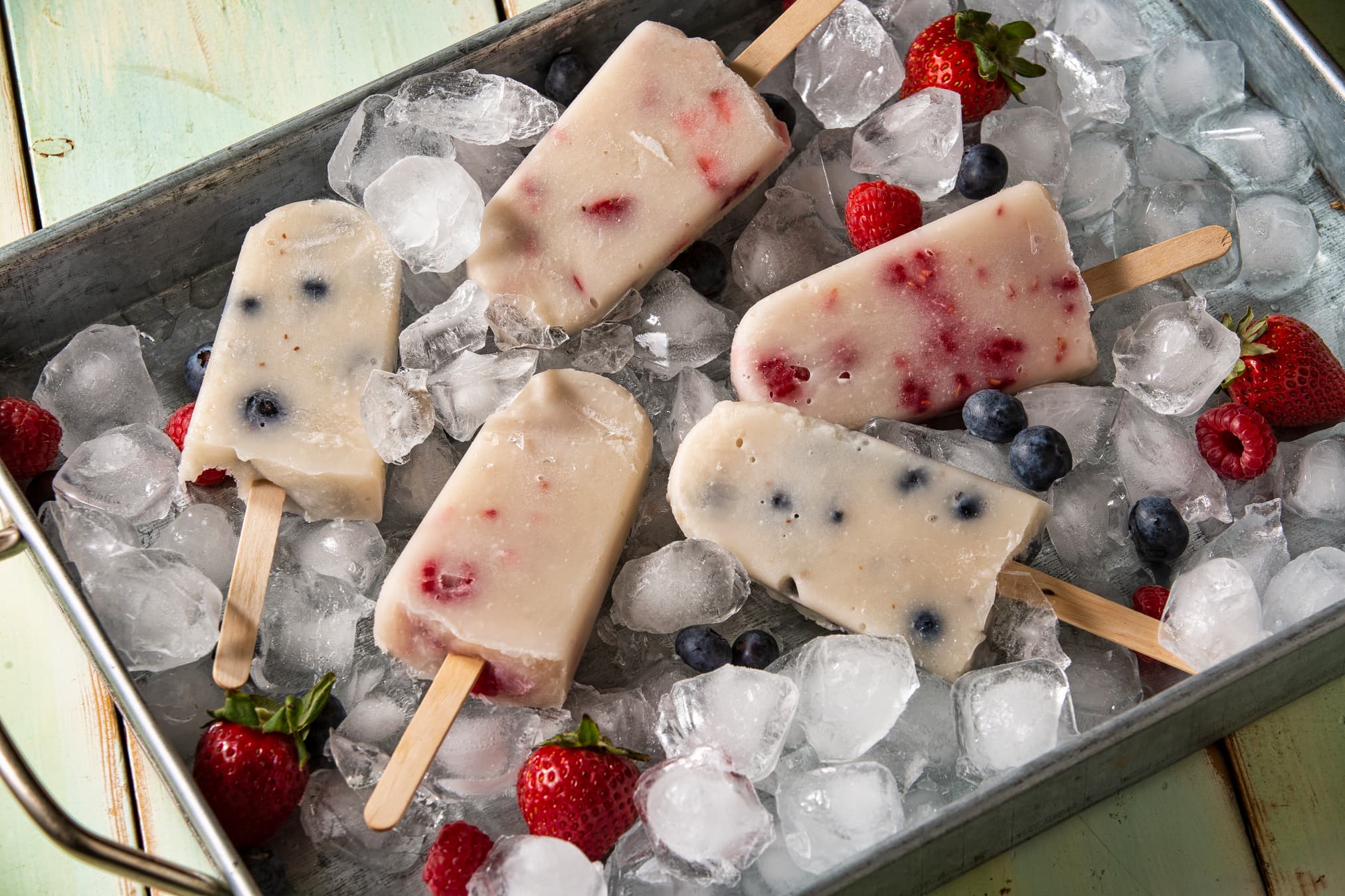 Rainbow Smoothie Pops Recipe | Blue Diamond