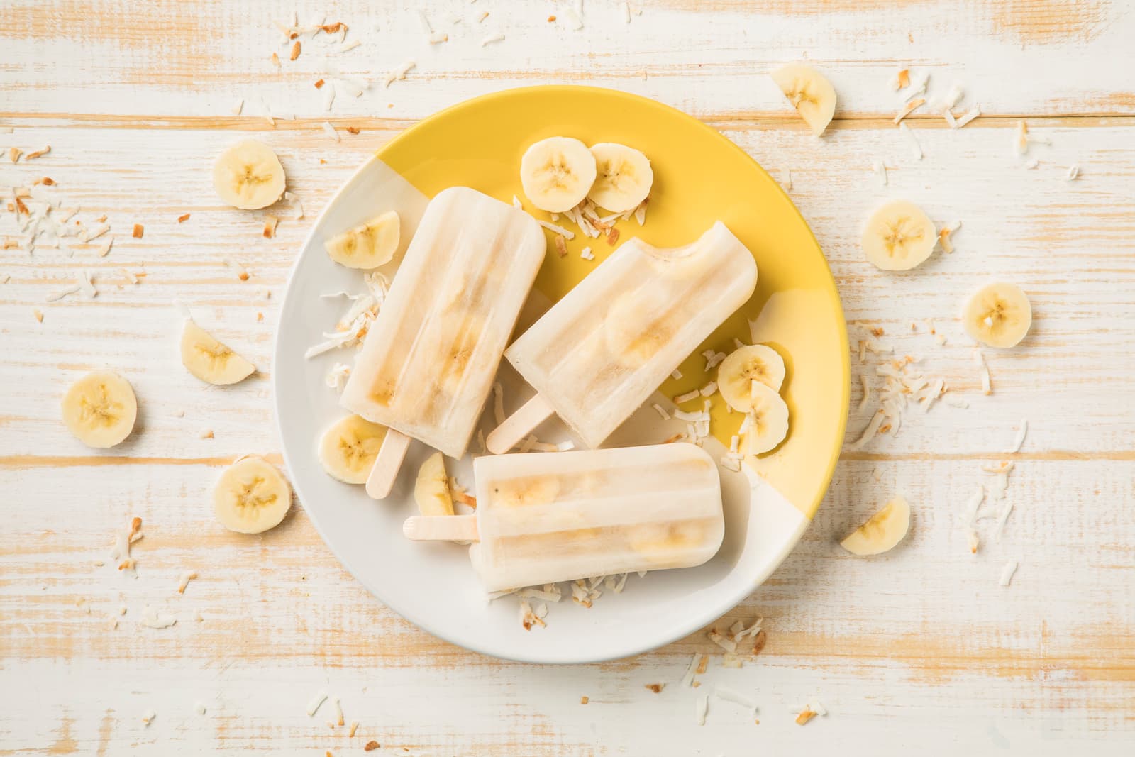 Almond Breeze Banana Coconut Ice Pops Recipe | Blue Diamond