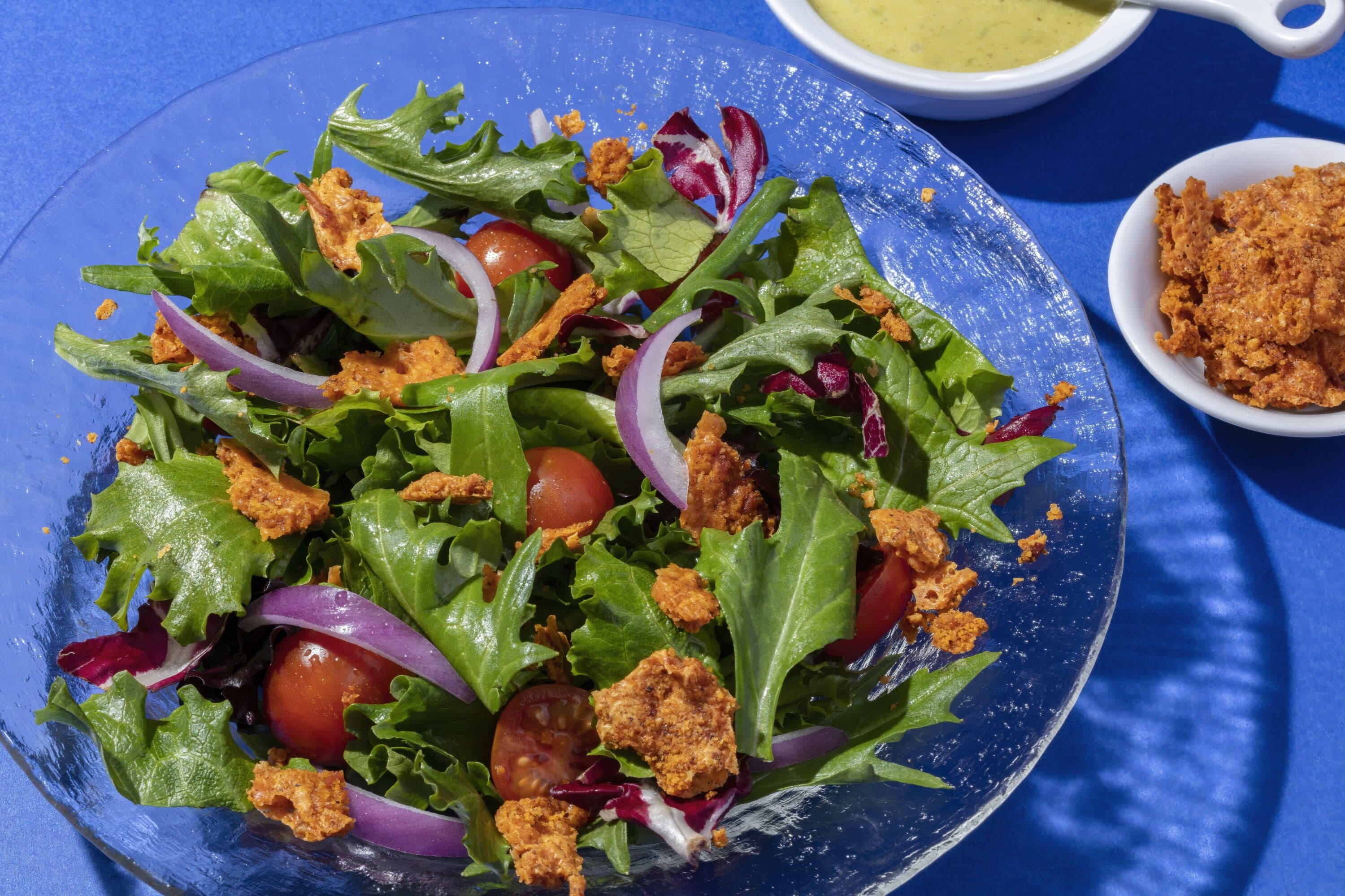 Cheese Crunch Salad with Creamy Almond Dressing | Blue Diamond