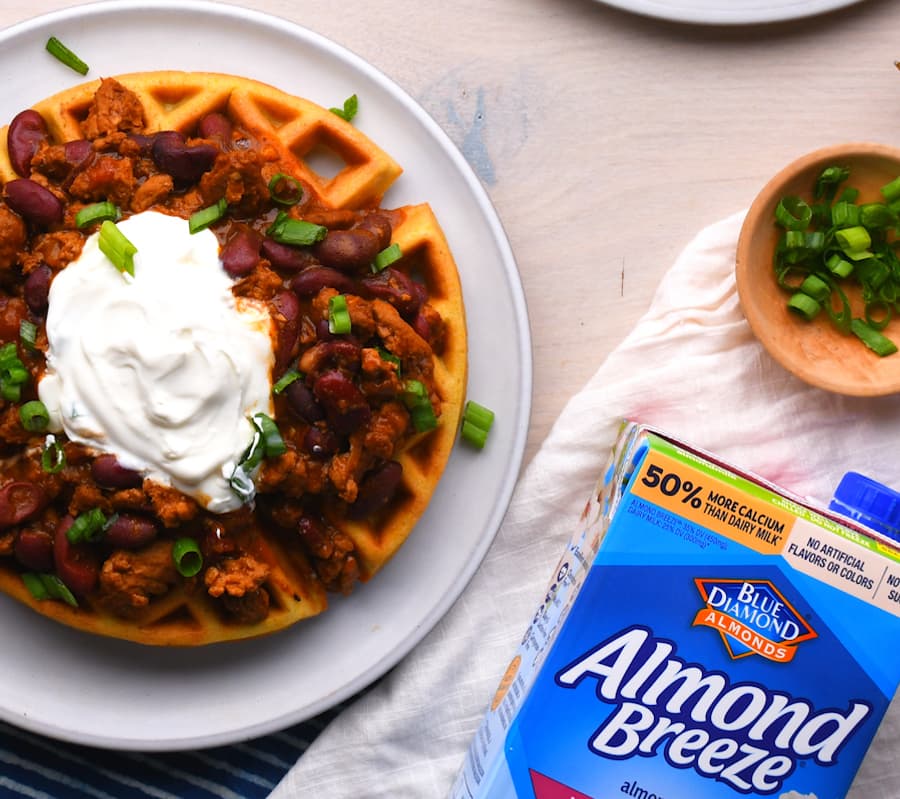 Spicy Chili Waffle Slice Recipe | Blue Diamond