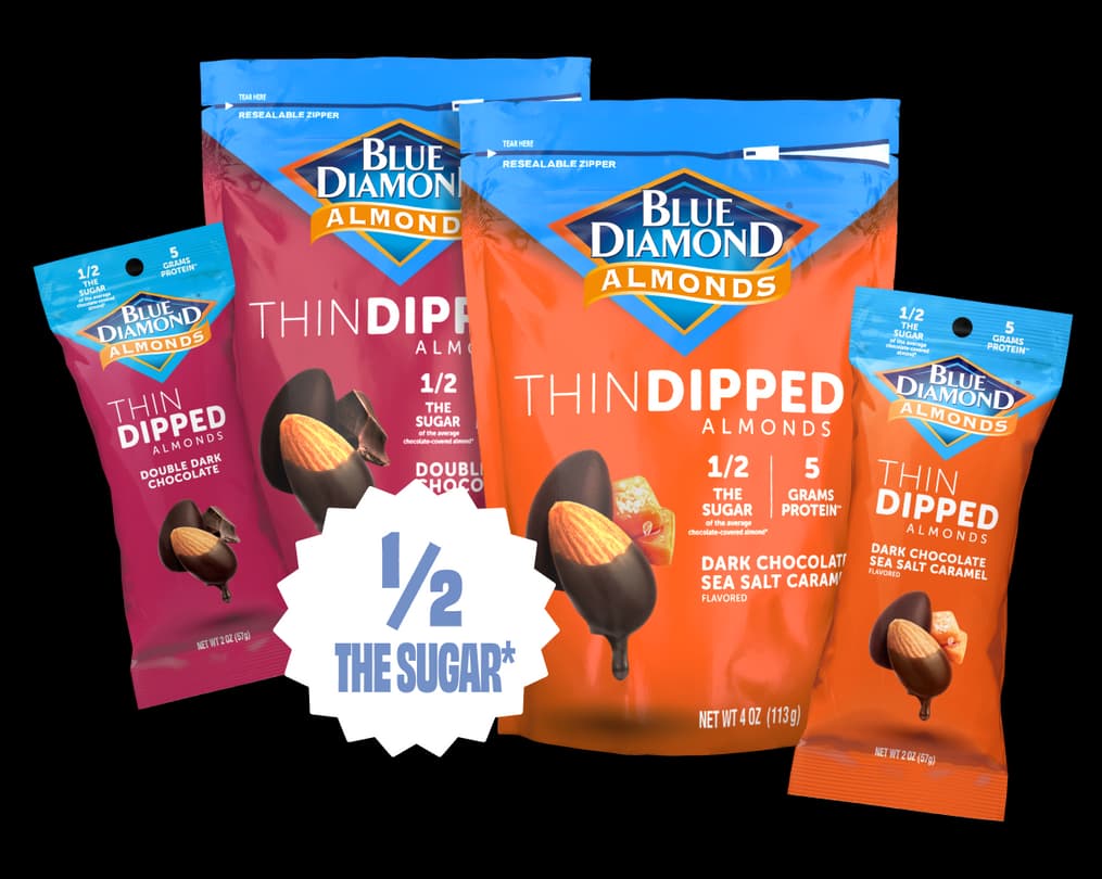 Thin Dipped Almonds | Chocolate Covered Almonds | Blue Diamond