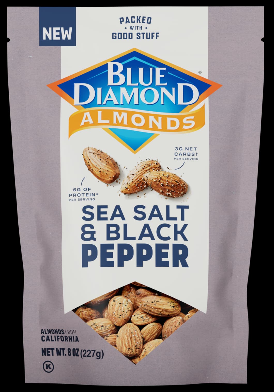 New Sea Salt & Black Pepper | Produce Almonds | Blue Diamond
