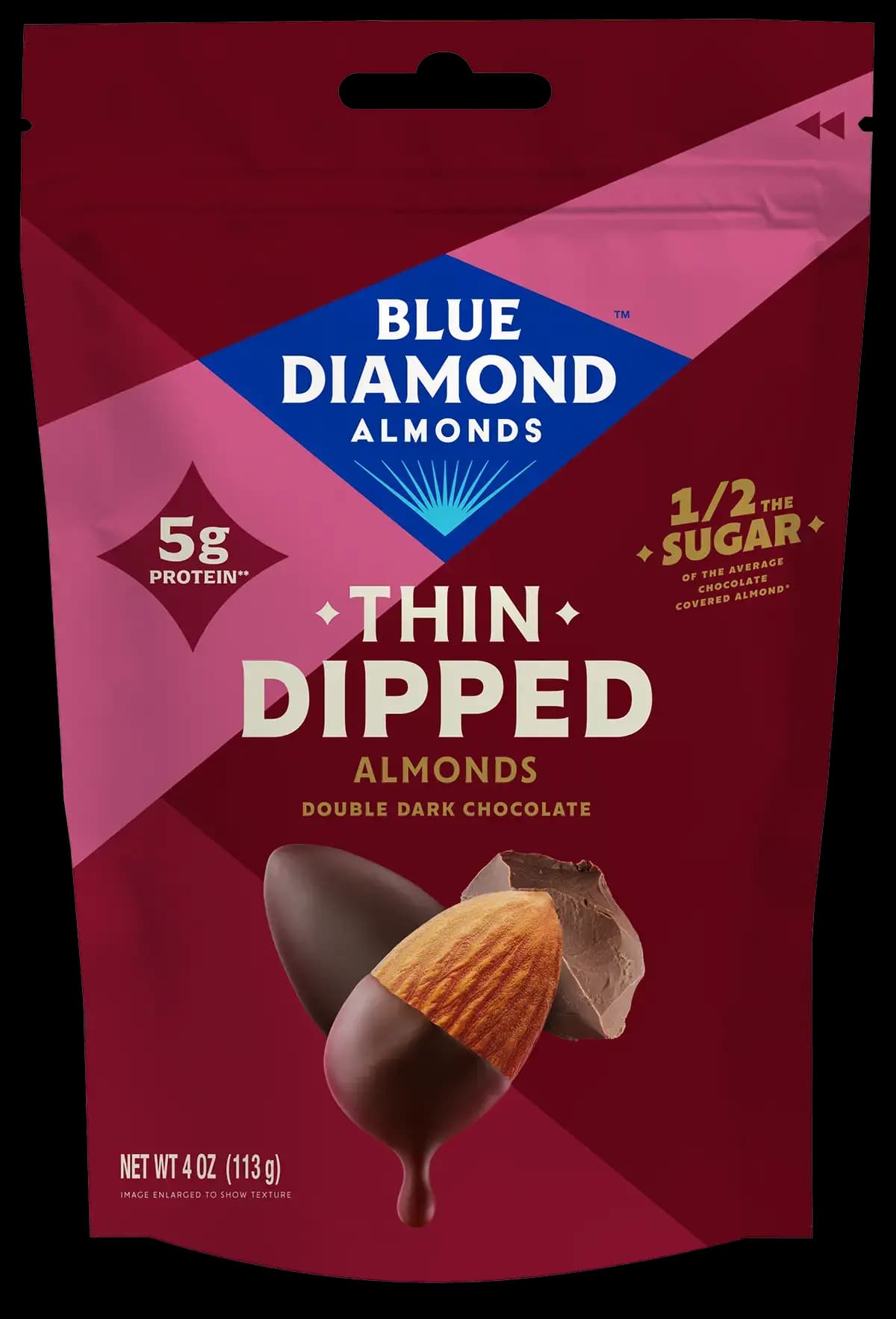 Double Dark Chocolate | Thin Dipped Almonds | Blue Diamond